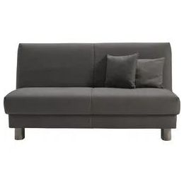 ell+ell Schlafsofa ELL + "Enny" Sofas Gr. B/T: 160cm x 100cm, Flachgewebe, Kaltschaum, mit Relaxfunktion, grau Liegefläche Breite 155 cm, Liegehöhe 45 Füße alufarben