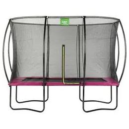 Gartentrampolin EXIT "Silhouette" Trampoline Gr. B: 214cm, rosa (schwarz) Kinder BxT: 214x305 cm, mit Sicherheitsnetz