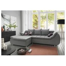 Ecksofa Inosign "Imola L-Form" Sofas Gr. B/H/T: 270cm x 90cm x 170cm, Struktur fein, Armlehne rechts-Recamiere links, grau auch mit Bettfunktion