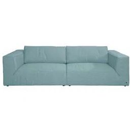 Big-Sofa Tom Tailor HOME "BIG CUBE STYLE" Sofas Gr. B/H/T: 270cm x 83cm x 122cm, Struktur fein TBO, blau (ice blue tbo 56) mit bequemen Stegkissen, extra große Sitztiefe, Breite 270 cm