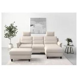 Sit & More Ecksofa SIT & MORE "Farö L-Form" Sofas Gr. B/H/T: 234cm x 90cm x 168cm, Luxus-Microfaser Euphoria, Recamiere rechts, ohne Bettfunktion-ohne Bettkasten, grau (elephant) inklusive Federkern, wahlweise mit Bettfunktion und Bettkasten