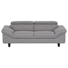 2-Sitzer Home Affaire "Pilot" Sofas Gr. B/T: 202 cm x 108 cm, Struktur, grau (grey) Zweisitzer mit Kopfteilverstellung