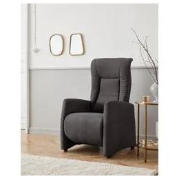 Sit & More TV-Sessel SIT & MORE "Melissa", grau (fango), B:71cm H:113cm T:85cm, 100% Polyester, Sessel, wahlweise elektrisch oder manuell verstellbar, optional Aufstehhilfe