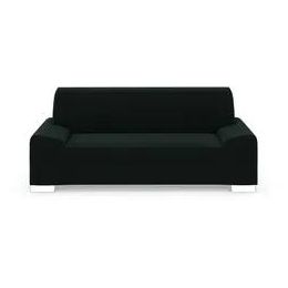 2-Sitzer DOMO collection "Anzio" Sofas Gr. B/H/T: 214cm x 85cm x 93cm, Samtoptik, Mit Federkern, grün Wahlweise mit Federkern