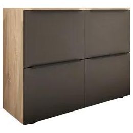 borchardt Möbel Aktenschrank BORCHARDT MÖBEL "Tom" Schränke Gr. B/H/T: 93 cm x 72 cm x 35 cm, 4 St., braun (eiche sonoma, graphit, matt) Breite 93 cm, Mehrzweckschrank