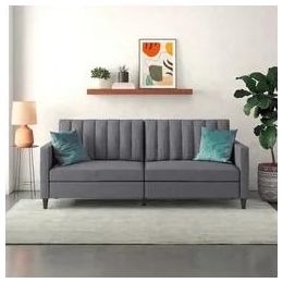 3-Sitzer DOREL HOME "Celine" Sofas Gr. B/H/T: 203cm x 83cm x 83cm, Webstoff, grau Rückenlehne 2-teilig und 3-fach verstellbar, Sitzhöhe 43 cm