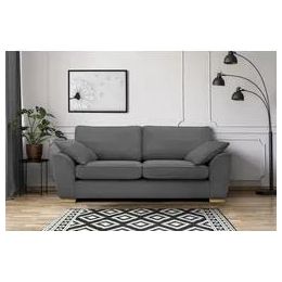 3-Sitzer Home Affaire "Savoy" Sofas Gr. B/H/T: 208 cm x 95 cm x 107 cm, Struktur weich, grau gemütliches Sofa mit vielen Kissen, in 2 Bezugsqualitäten