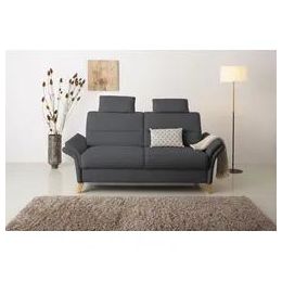 3-Sitzer Home Affaire "Westerland" Sofas Gr. B/H/T: 186 cm x 90 cm x 89 cm, Luxus-Microfaser ALTARA NUBUCK, mit Armlehnfunktion, grau Federkern-Polsterung. wahlweise mit Armlehnfunktion