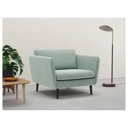 1,5-Sitzer Andas "Hafjell" Sofas Gr. B/H/T: 97cm x 81cm x 92cm, Struktur, grün (mint) mit Komfortschaum