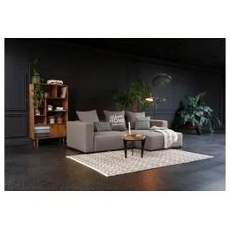 Ecksofa Tom Tailor HOME "HEAVEN CASUAL S" Sofas Gr. B/H/T: 242cm x 85cm x 162cm, Struktur fein TBO, Recamiere rechts, mit Bettfunktion-mit Bettkasten, braun (soft brown tbo 22) aus der COLORS COLLECTION, wahlweise mit Bettfunktion & Bettkasten