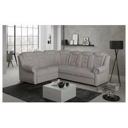 Ecksofa Home Affaire "Boston L-Form" Sofas Gr. B/H/T: 266 cm x 102 cm x 216 cm, Kunstleder SOFTLUX, langer Schenkel rechts-Bettfunktion rechts, Mit Bettfunktion-mit Schubkasten, beige (sand) Gemütliches Ecksofa mit hoher Rückenlehne in klassischem Design