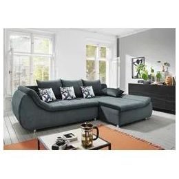 Ecksofa Inosign "Imola L-Form", blau (ocean), B:270cm H:90cm T:170cm, 100% Polyester, Sofas, auch mit Bettfunktion