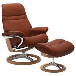 Relaxsessel stressless "Sunrise", braun (copper paloma), B:83cm H:105cm T:74cm, Leder BATICK: BATICK ist ein leicht korrigiertes, durchgefärbtes und genarbtes Möbelleder, bei dem die meisten Unebenheiten und Spuren in der Regel entfernt wurden., Leder PALOMA: PALOMA ist ein durchgefärbtes Semianilin-Möbelleder mit natürlicher Narbung., ROHLEDER Stoff Q2 FARON: Ein fester zuverlässiger Bouclu00e9 m