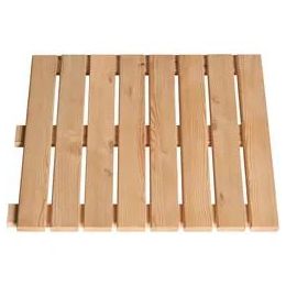 Bm Massivholz Holzfliesen Hartbodenbeläge Lärche, 50x50 cm, 10 m2 Gr. 40 St., beige (natur)