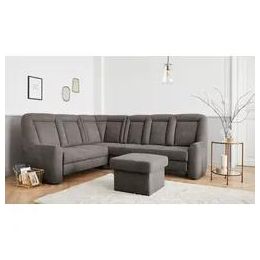 Sit & More Ecksofa SIT & MORE "Melissa L-Form" Sofas Gr. B/T: 257cm x 217cm, Luxus-Microfaser Euphoria, langer Schenkel rechts, mit Bettfunktion-mit Schubkasten, braun (schlamm) klassisches Polsterprogramm, wahlweise Bettfunktion und Schubkasten