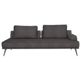 Recamiere furninova "Alexa Daybed" Sofas Gr. B/H/T: 202 cm x 40 cm x 102 cm, Struktur, grau Longchair Daybed inklusive 2 Rückenkissen, Stützkissen und 1 Armlehnkissen