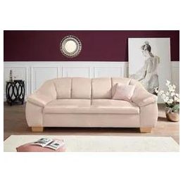 Sit & More 3-Sitzer SIT & MORE "Santo" Sofas Gr. B/H/T: 210cm x 82cm x 93cm, Luxus-Microfaser ALTARA NUBUCK, beige (creme) mit Federkern