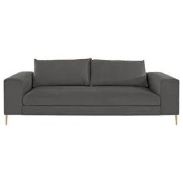 3-Sitzer OTTO products "Finnja" Sofas Gr. B/H/T: 247 cm x 83 cm x 103 cm, Luxus-Microfaser mit Prägung, grau 3-Sitzer-Sofa Sofas mit Recycling-Bezug