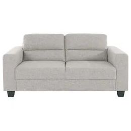 2,5-Sitzer Trendmanufaktur "Chamber mit hohem Sitzkomfort" Sofas Gr. B/H/T: 177cm x 85cm x 92cm, Struktur grob, grau (quiet grau) in zeitloser Optik, Kopfstützen optional bestellbar