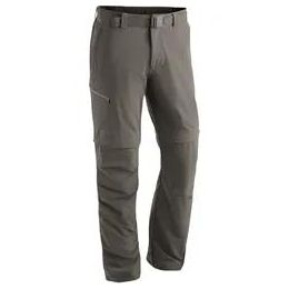 Funktionshose Maier Sports "Tajo 2" Gr. 50, Normalgrößen, braun (schlamm) Herren Hosen Wanderhose, zipp-off Outdoor-Hose, 4 Taschen, Regular Fit