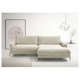 Ecksofa Inosign "Downtown, B/T/H: 272/190/84 cm L-Form" Sofas Gr. B/H/T: 272cm x 84cm x 190cm, Cord, Recamiere rechts, beige (natur) weicher Sitzkomfort auch in Cord und Bouclé, incl. Zierkissen