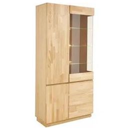 Vitrine Home Affaire Schränke braun (eiche teilmassiv) Höhe 184 cm, teilmassiv, FSC-zertifiziert