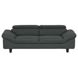 3-Sitzer Home Affaire "Pilot" Sofas Gr. B/T: 218cm x 108cm, Struktur, schwarz Dreisitzer mit Kopfteilverstellung