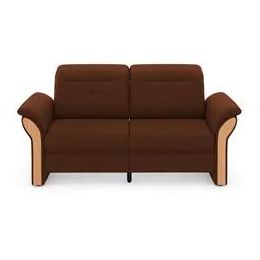 3-Sitzer Home Affaire "Dangast" Sofas Gr. B/H/T: 200cm x 92cm x 102cm, Struktur, mit motorischer Relaxfunktion links, rosegold (kupfer) Kopfteilverstellung, wahlweise auch mit motorischer Relaxfunktion