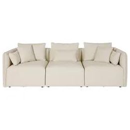 3-Sitzer Andas "Nöre" Sofas Gr. B/H/T: 262cm x 74cm x 90cm, Baumwollmix, beige (natur) 3 Teile, in vielen Bezugsqualitäten und Farben s. auch "Nöre"