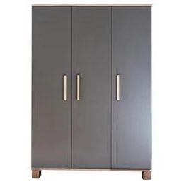 Kleiderschrank Arthur Berndt "Cloe, Kinderkleiderschrank" Gr. B/H/T: 131cm x 189cm x 51cm, 3 St., braun (eiche sägerau nb/lava matt) Baby Schränke Made in Germany