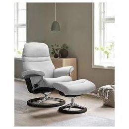 Relaxsessel stressless "Sunrise", grau (light grau q2 faron), B:83cm H:105cm T:74cm, Leder BATICK: BATICK ist ein leicht korrigiertes, durchgefärbtes und genarbtes Möbelleder, bei dem die meisten Unebenheiten und Spuren in der Regel entfernt wurden., Leder PALOMA: PALOMA ist ein durchgefärbtes Semianilin-Möbelleder mit natürlicher Narbung., ROHLEDER Stoff Q2 FARON: Ein fester zuverlässiger Bouclu0