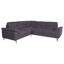 Sit & More Ecksofa SIT & MORE "Sorano L-Form" Sofas Gr. B/H/T: 249cm x 88cm x 229cm, Flachgewebe, langer Schenkel rechts, ohne Funktion, grau (anthrazit) wahlweise mit Bett- und Relaxfunktion, inkl. Bettkasten