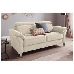 Sit & More 2,5-Sitzer SIT & MORE "Arngast", beige (creme), B:186cm H:84cm T:93cm, Sofas, inklusive Federkern und Kopfteilverstellung