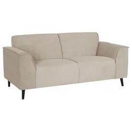 2-Sitzer DOMO collection "Amora" Sofas Gr. B/H/T: 178cm x 81cm x 90cm, Chenille-Optik, Mit Federkern, beige mit Federkern