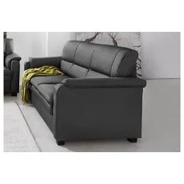 Sit & More 3-Sitzer SIT & MORE "Pisa" Sofas Gr. B/H/T: 182cm x 89cm x 90cm, NaturLEDER, schwarz mit Federkern