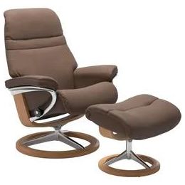 Relaxsessel stressless "Sunrise", braun (mole batick), B:83cm H:105cm T:74cm, Leder BATICK: BATICK ist ein leicht korrigiertes, durchgefärbtes und genarbtes Möbelleder, bei dem die meisten Unebenheiten und Spuren in der Regel entfernt wurden., Leder PALOMA: PALOMA ist ein durchgefärbtes Semianilin-Möbelleder mit natürlicher Narbung., ROHLEDER Stoff Q2 FARON: Ein fester zuverlässiger Bouclu00e9 mit