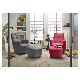 Relaxsessel SET ONE BY Musterring "SO 1450" Sessel Gr. Cord, Drehfunktion-Wippfunktion, B/H/T: 80cm x 96cm x 88cm, rot (ruby red gct 87) mit Dreh- und Wippfunktion, wahlweise Hocker erhältlich