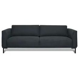 3-Sitzer OTTO products "Fillin" Sofas Gr. B/H/T: 229cm x 82cm x 98cm, Chenille, grau (anthrazit) Struktur hergestellt aus recycelten PET-Flaschen und im Leinen-Mix