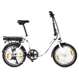 E-Bike Allegro "Compact SUV 7 374" E-Bikes Gr. 42cm, 20 Zoll (50,80cm), weiß Pedelec, Elektrofahrrad für Damen u. Herren