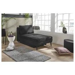 Jockenhöfer Recamiere JOCKENHÖFER GRUPPE "Wolli" Sofas Gr. B/T: 88cm x 154cm, schwarz mit Bettfunktion als Schlafsofa, Bettkasten, frei im Raum stellbar