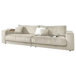 Big-Sofa 3C Candy "Enisa II", beige (nature), B:290cm H:86cm T:127cm, 85% Polyester, 15% Viskose, Sofas, incl. 1 Flatterkissen, Wahlweise mit Flecken-Schutz-Bezug Easy care