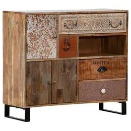 Kommode GUTMANN FACTORY "Bounce" Sideboards Gr. B/H/T: 90cm x 80cm x 38cm, 4 St., bunt (natur/bunt) Shabby Chic, Vintage