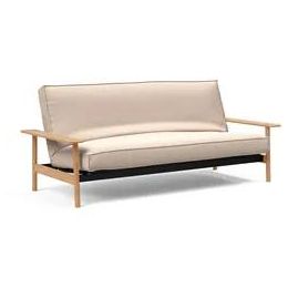 Schlafsofa INNOVATION LIVING TM "Balder Sofa, Bettfunktion, Relaxsofa, Design mit hohem Komfort" Sofas Gr. B/H/T: 230cm x 92cm x 100cm, Polyester, beige (natural) Rückenlehne 3-fach verstellbar, Dauerschläfer