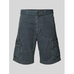 Superdry Regular Fit Cargoshorts mit Gürtel