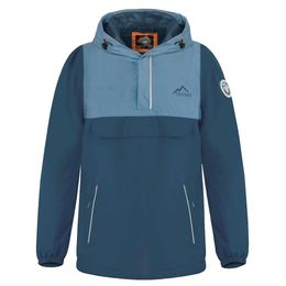 Normani Outdoorjacke 'Nenana' Jungen Gr&ouml;&szlig;e 158/164 navy / hellblau / wei&szlig;