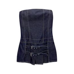 Pull&Bear Pull&Bear Kleid Damen Größe 34 dunkelblau Winterkleid