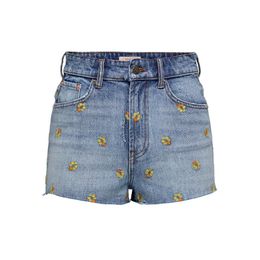 Only Shorts 'Robyn' Damen Gr&ouml;&szlig;e 32/33 blue denim / dunkelgelb / hellgr&uuml;n / hummer