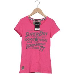 Superdry Damen T-Shirt, pink, Gr. 36