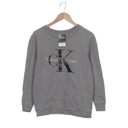 Calvin Klein Jeans Damen Sweatshirt, grau, Gr. 34