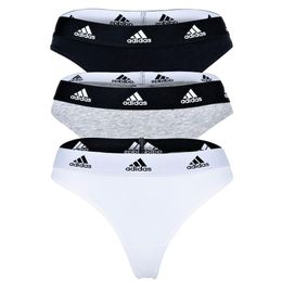 adidas Sportswear String Damen Gr&ouml;&szlig;e XXXS/XXS graumeliert / schwarz / wei&szlig;